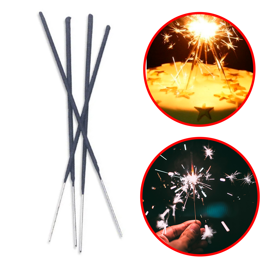 kit 16uni Velas Estrelinha Estrelar Faísca Prata Palito Aniversário ...